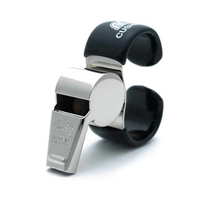 Acme Thunderer Metal Whistle 477/60.5 Tapered With Fingergrip – Edsports NZ