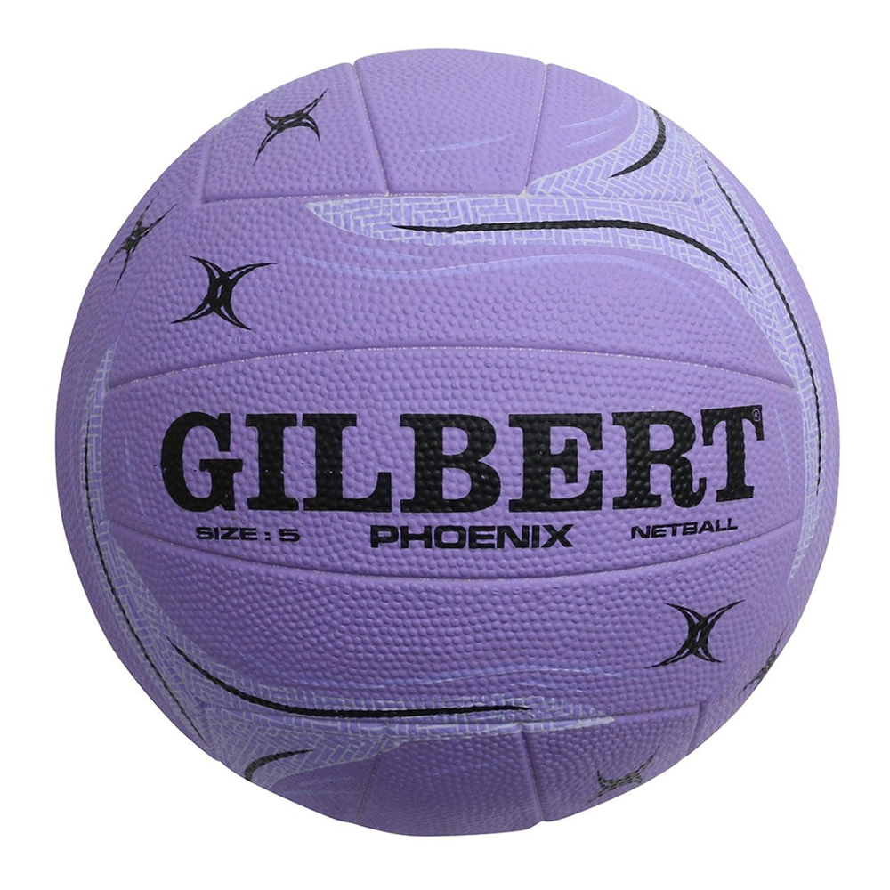 Gilbert Phoenix Rubber Netball Size 5 Lilac – Edsports NZ